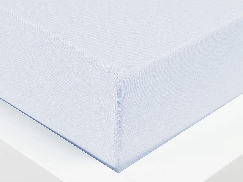 XPOSE® Dětské jersey prostěradlo Exclusive - bílé 70x140 cm