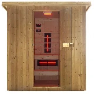 RAKOUSKÝ produkt - Venkovní kombinovaná sauna LAHTI 198x181,5x202,2 cm ( F30200 )