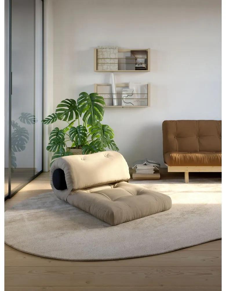 Vínová futonová matrace 70x200 cm Wrap Bordeaux/Dark Grey – Karup Design