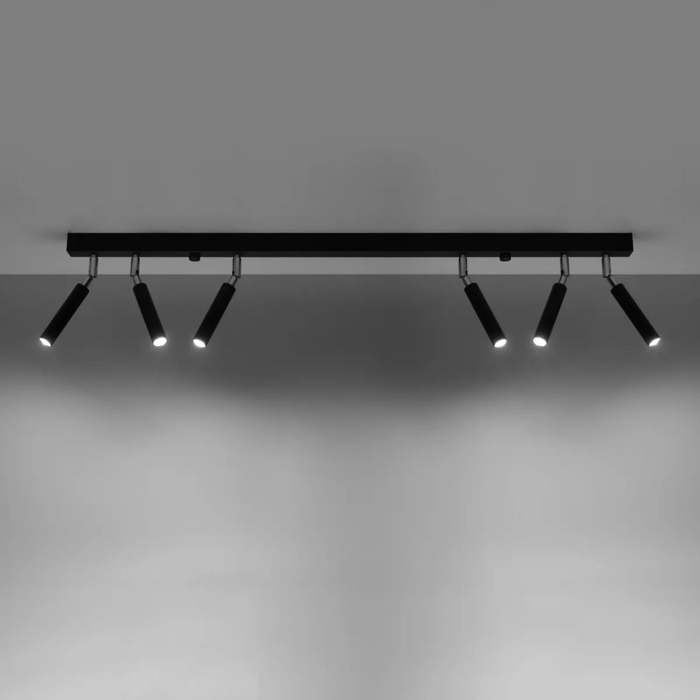 Sollux Lighting Stropní svítidlo EYETECH 6 černé