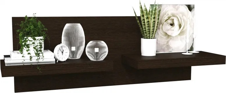 Závěsná police PALO 2P wenge (90 x 30) cm