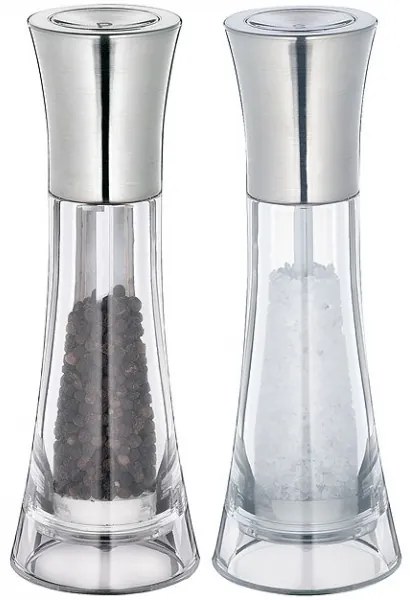 Küchenprofi midi set mlýnků na pepř a sůl Manhattan, akryl/ nerez