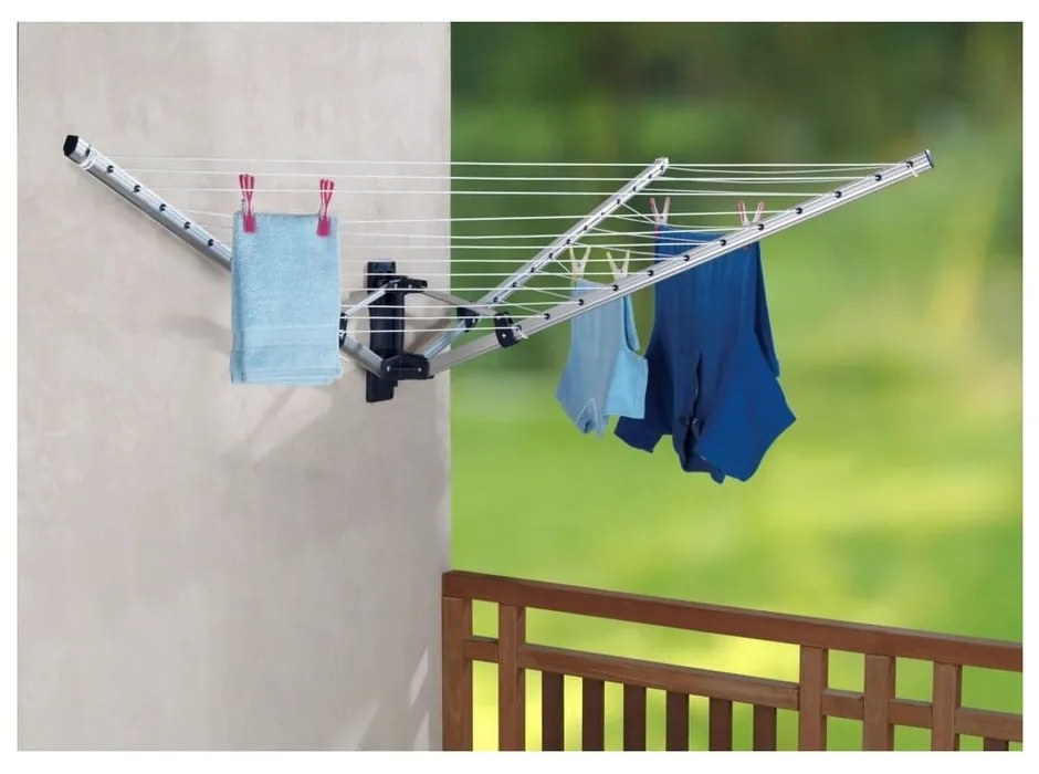 Nástěnný sušák na prádlo Wenko Alu
