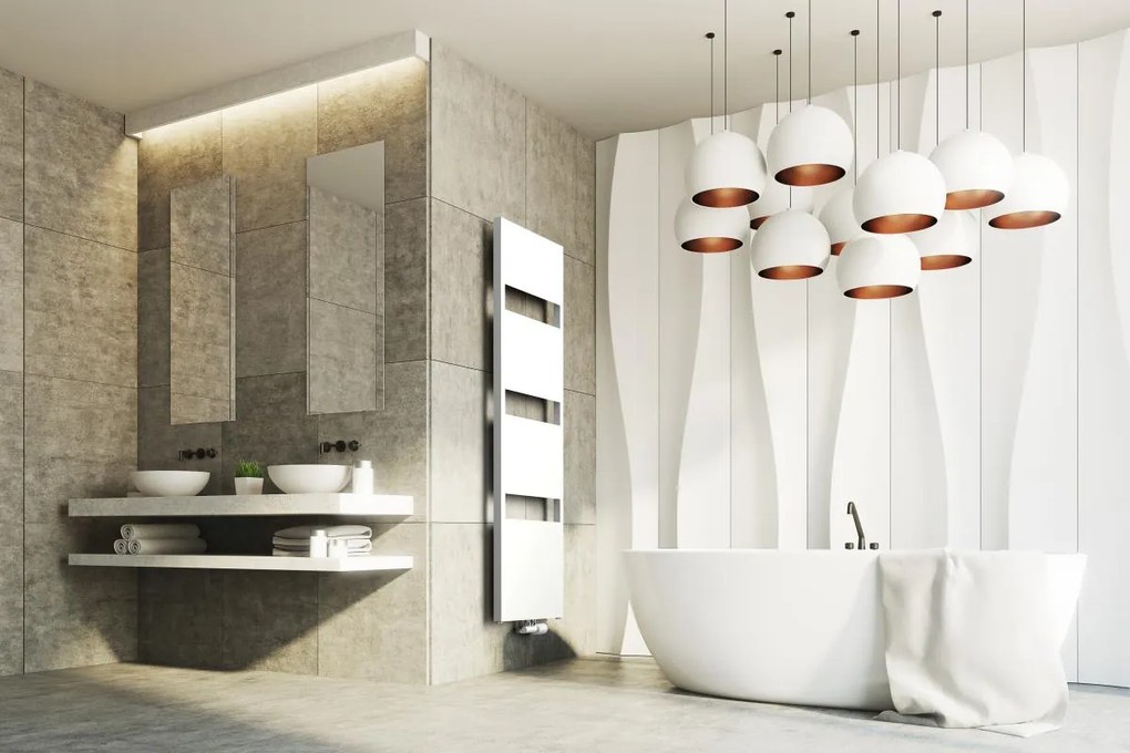 Isan Carme 1543 x 605 mm koupelnový radiátor bílý