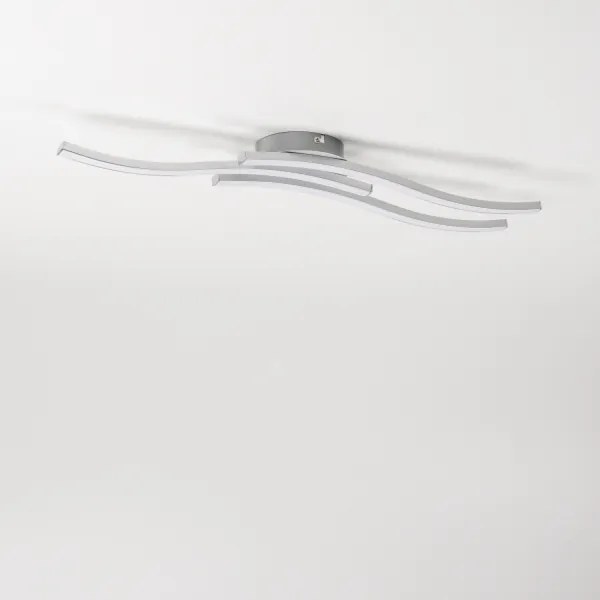 LED Stropní svítidlo 3xLED/6W/230V 3000K stříbrná