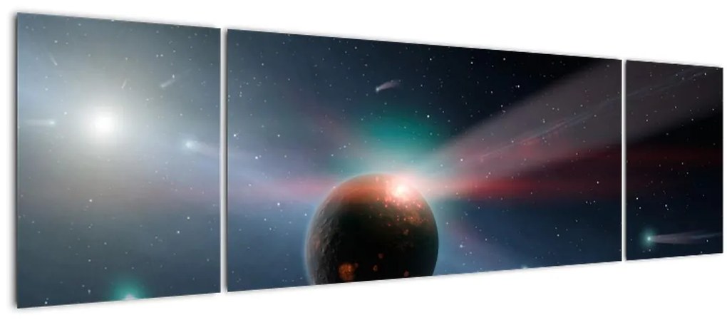 Obraz planetky (170x50 cm)