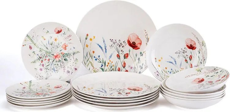 Porcelánová sada talířů MÁK 18 ks