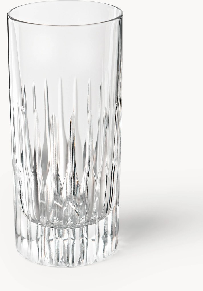 Sada ručně vyrobených sklenic na long drink's raženým vzorem Dionysos, 2 díly