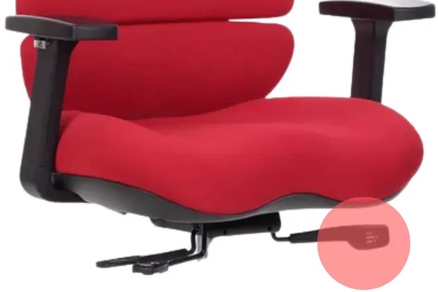 MERCURY Ergonomická kancelářská židle WORKEASE - červená látka