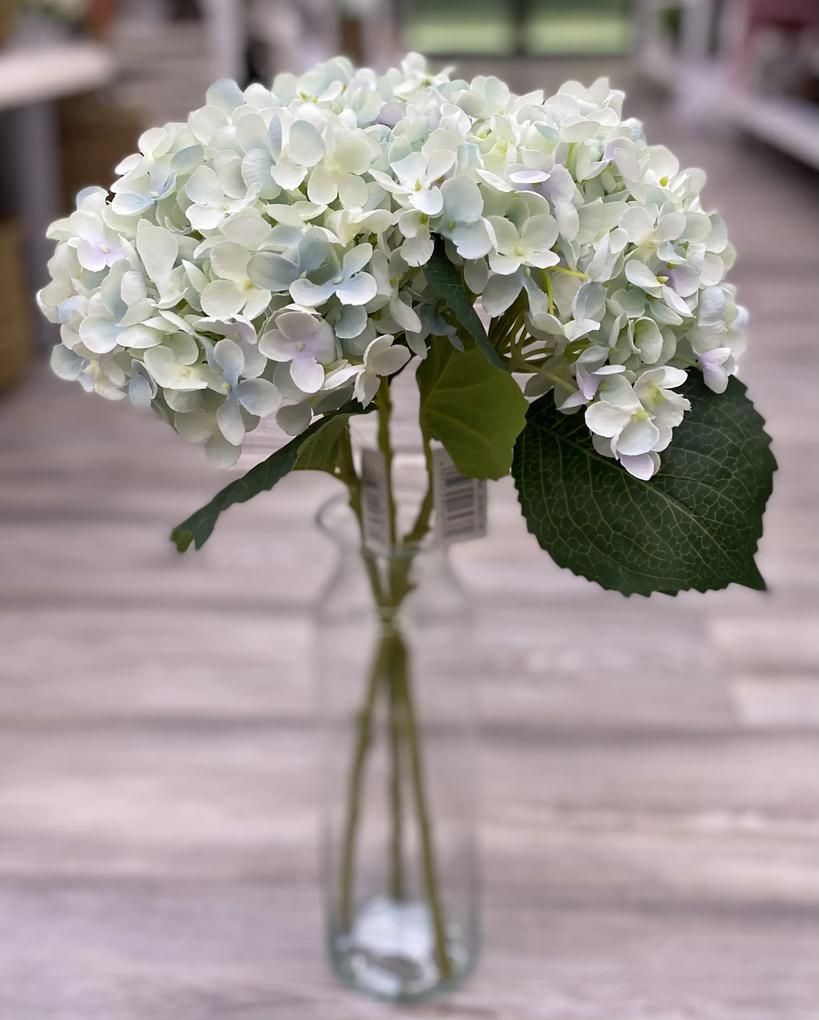Umělá květina hortenzie Gasper, výška 53 cm, modrá