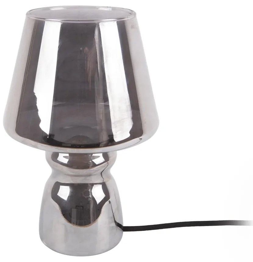 Šedá skleněná stolní lampa Leitmotiv Classic Glass, ø 16 cm