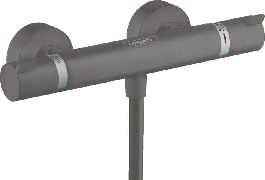 Hansgrohe Ecostat Comfort, termostatická sprchová baterie, černá-chromová kartáčovaná, 13116340