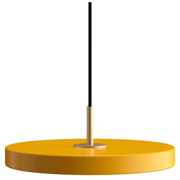 Žluté LED závěsné svítidlo s kovovým stínidlem ø 31 cm Asteria Mini – UMAGE