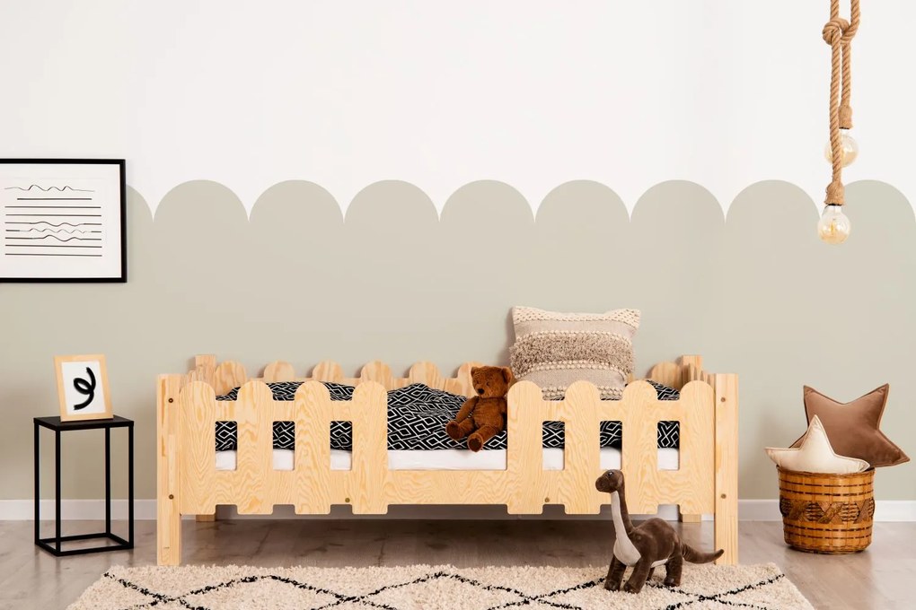 Adeko Dětská dřevěná postel Olaf S - 140x70
