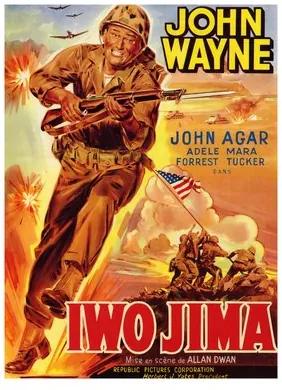 Plakát V písku ostrova Iwo Jima, J. Wayne, 1949, 30x40cm