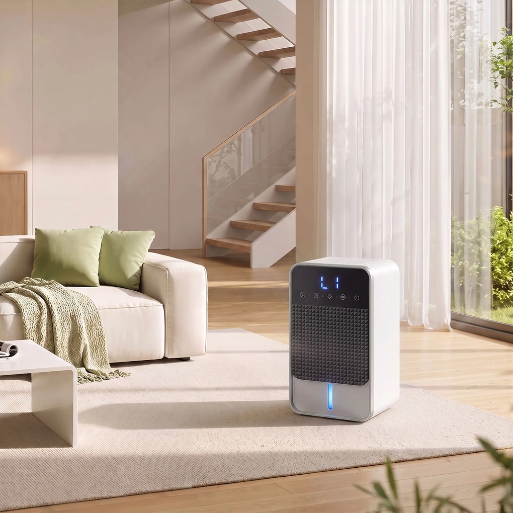 HOMCOM odvlhčovač 0,4 l/den pro 15 m², černý