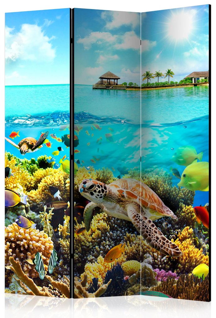 Artgeist Paraván - Heavenly Maldive [Room Dividers] Velikosti (šířkaxvýška): 135x172