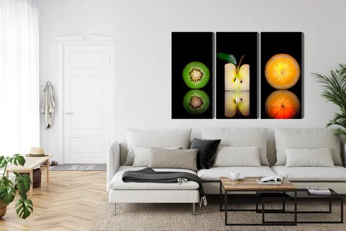 Vícedílný obraz Půlky Ovoce Nedostatek Nedostatek Plátno Canvas 180x120
