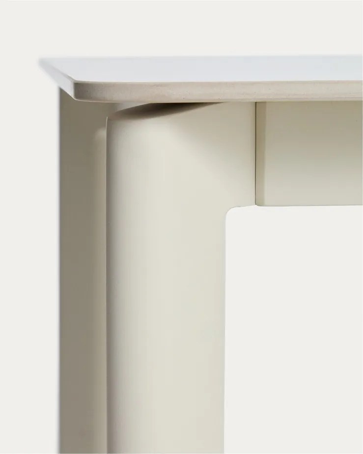 Zahradní jídelní stůl s deskou z kamene 80x140 cm Anafi – Kave Home
