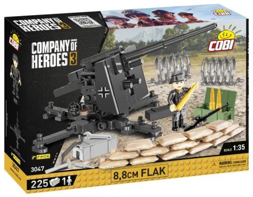 Cobi 3047 Company of Heroes 8,8 cm Flak, 1:35, 225 kostek