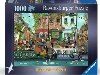 Ravensburger Puzzle Město Riverside / 1000 dílků