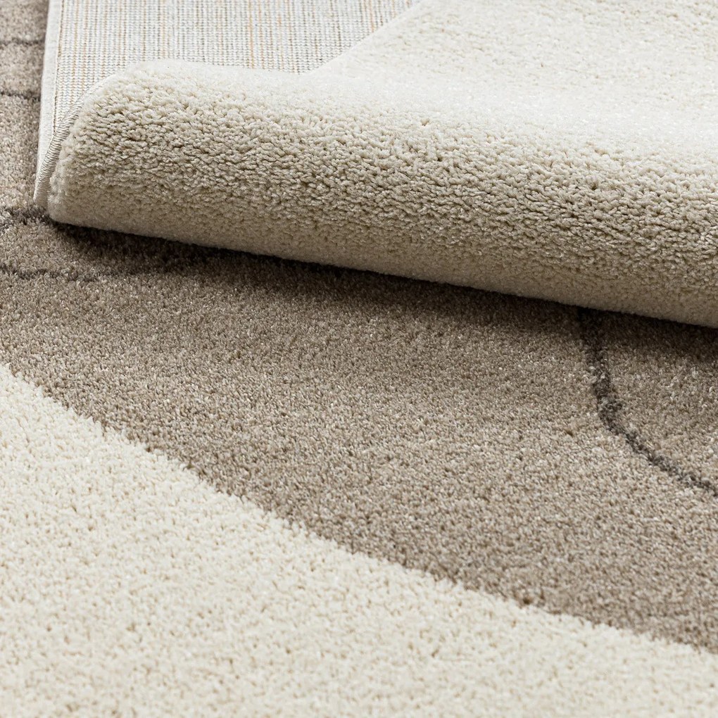 Dywany Łuszczów, Kusový koberec Fusion 8299 cream/beige, 80x150, bílá, kancelář