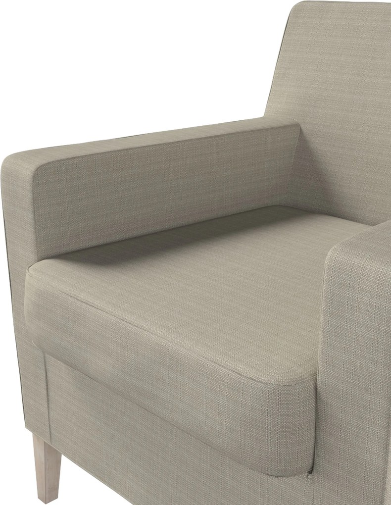 Potah na křeslo IKEA Karlstad barva béžová látka pletený vzor