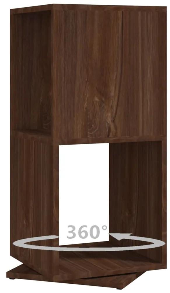 Otočná skříňka hnědý dub 34,5x34,5x75,5 cm dřevotříska