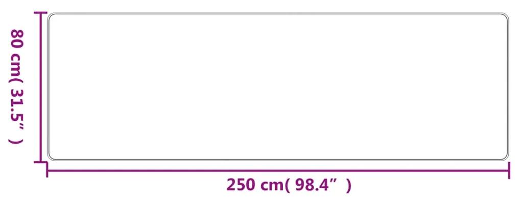 Běhoun sisalový vzhled pískový 80 x 250 cm