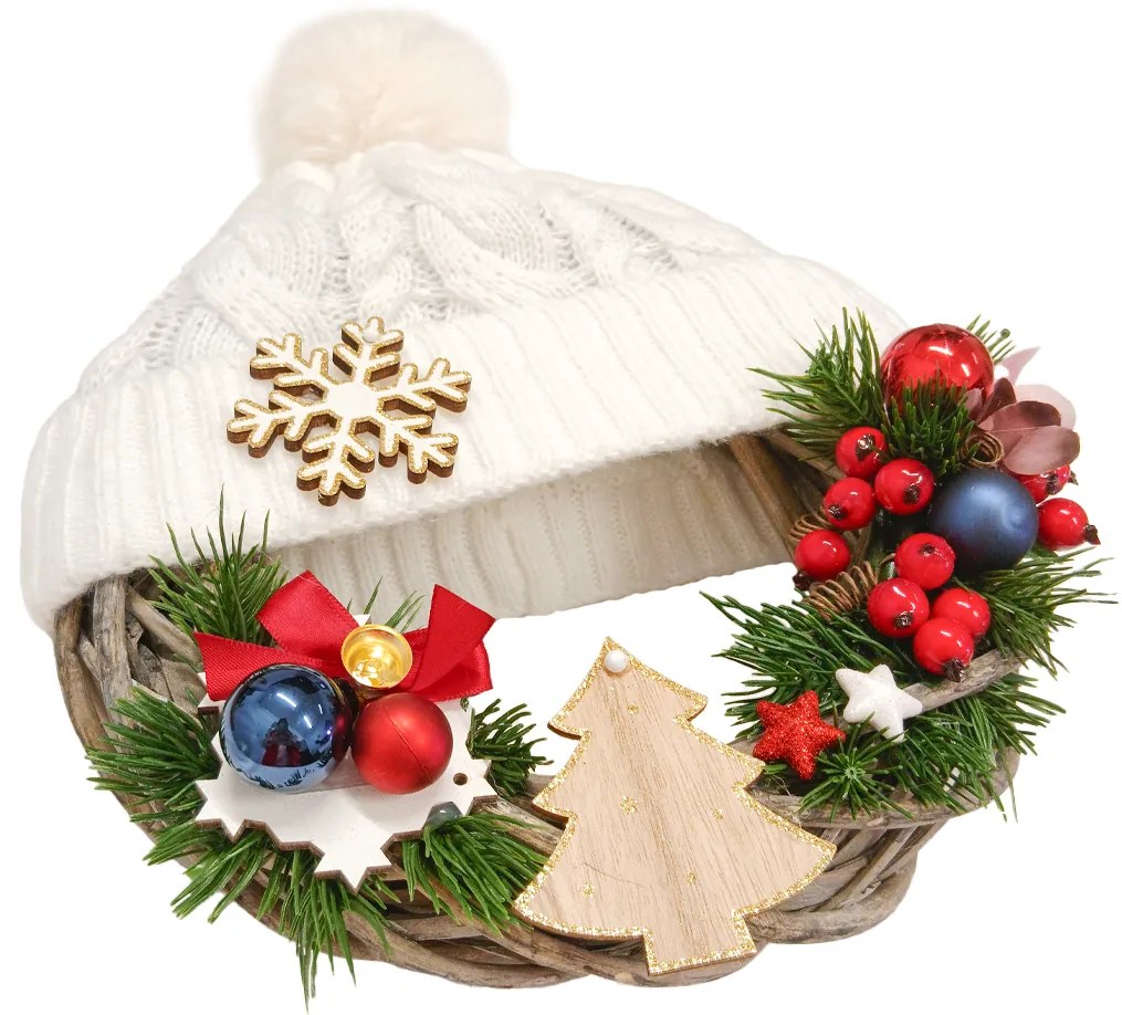 Adventní věnec bílý
