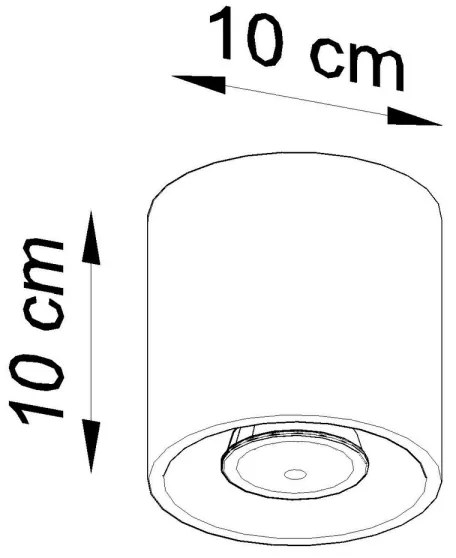 Sollux SL.0018 - Bodové svítidlo ORBIS 1 1xGU10/10W/230V šedá
