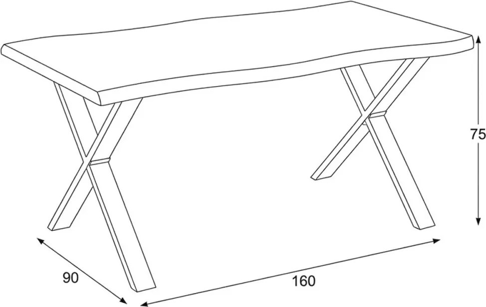 Jídelní stůl HT-F4316 GREY, mdf, šedý dub (160 x 90) cm Šedá