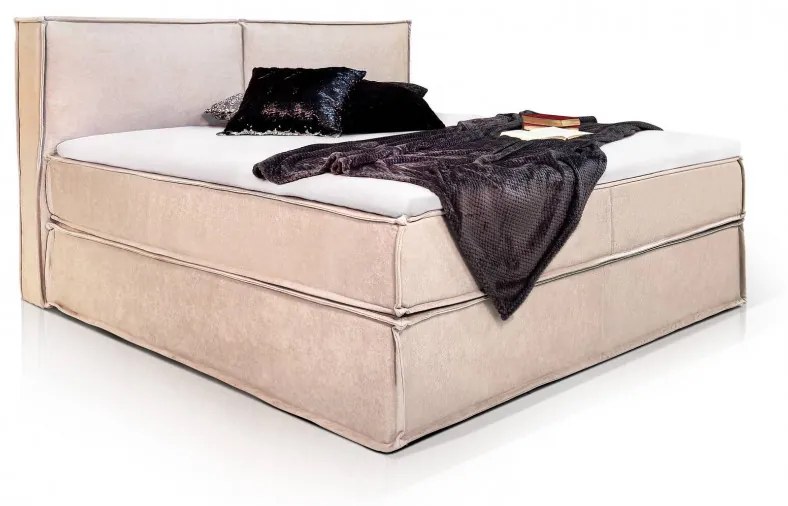 Boxspring postel Annabella béžová 180x200