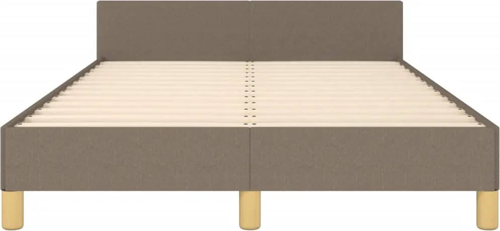Rám postele bez matrací taupe 120x190 cm textil 3270517