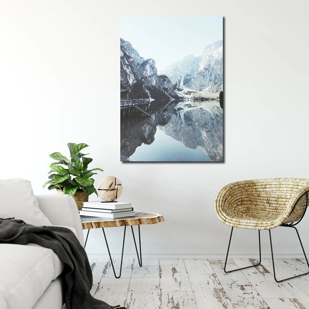 Gario Obraz na plátně Chata na jezeře - Dmitry Belov Rozměry: 40 x 60 cm