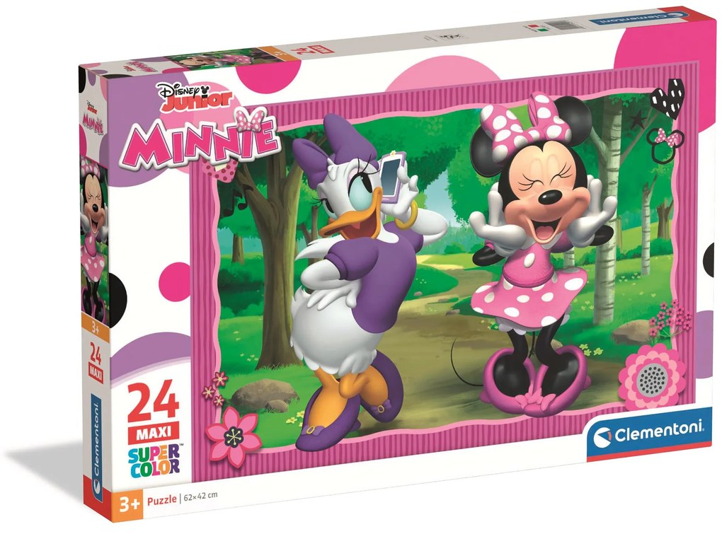 Clementoni - Puzzle 24 Maxi Disney Minnie