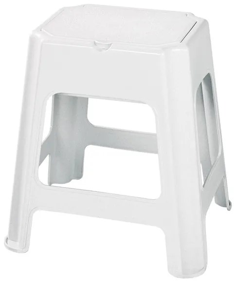 BISK Erga příslušenství, koupelnová židle s úložným prostorem 420x365x425 mm, bílá, ERG-90902