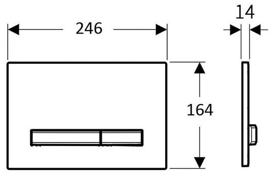 Geberit Sigma50 Ovládací tlačítko vzor betonu 115.670.JV.2