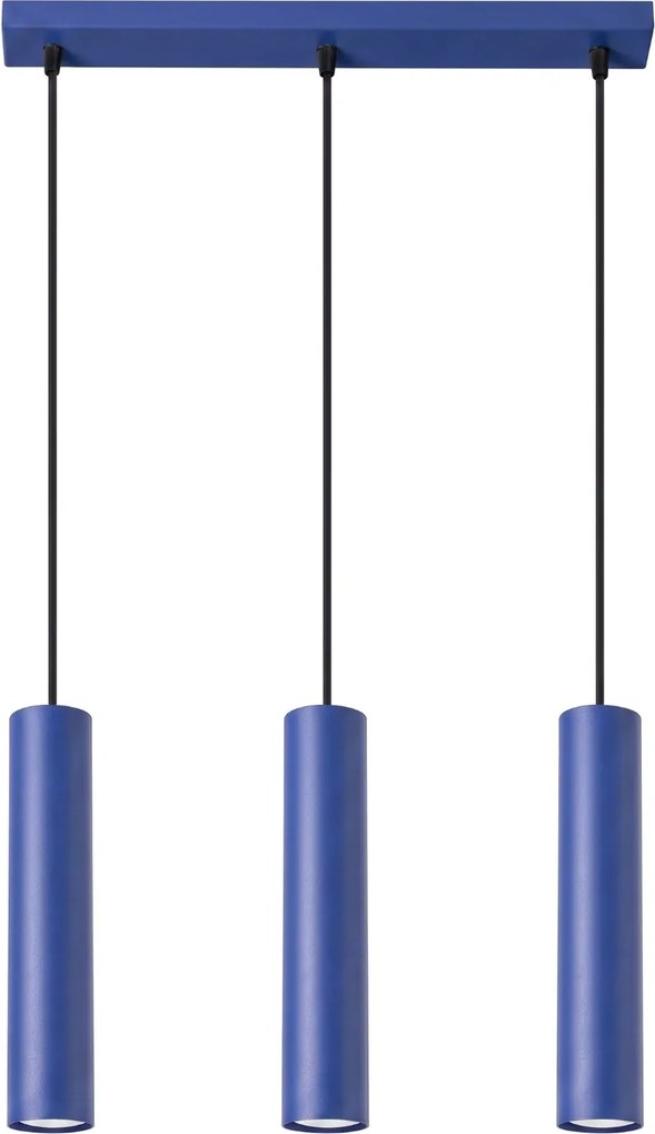Sollux Lighting Závěsné svítidlo LAGOS 3L ultramarín