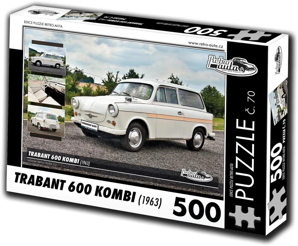 Puzzle retro-auta puzzle č. 70 trabant 600 kombi (1963) 500 dílků