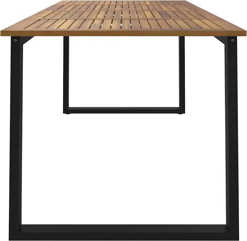 Zahradní stůl s nohami ve tvaru U 200x90x75 cm masivní akácie 319514