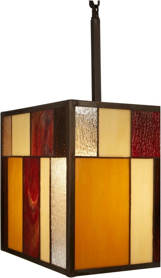 Kovové závěsné svítidlo se skleněným stínidlem Waldorf – Premier Housewares