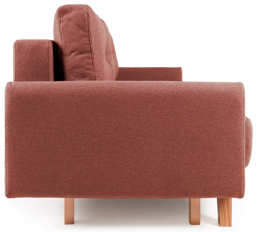 Růžová rozkládací/s úložným prostorem pohovka 214 cm Pop - II. jakost – Bonami Selection