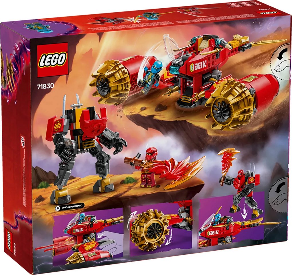 LEGO NINJAGO Kaiův bouřný jezdec a robot 71830 STAVEBNICE 2271830