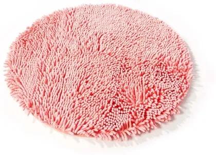 Koberce Breno Koupelnová předložka RASTA MICRO kruh - pink, Růžová, 80 x 80 cm