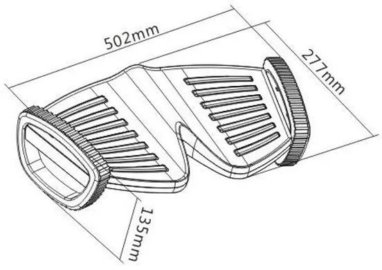 Ergonomická podložka pod nohy – černá
