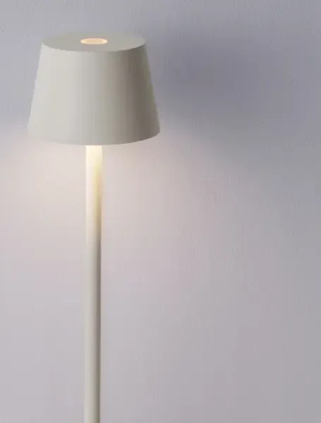 Venkovní stolní lampa Deck bílá