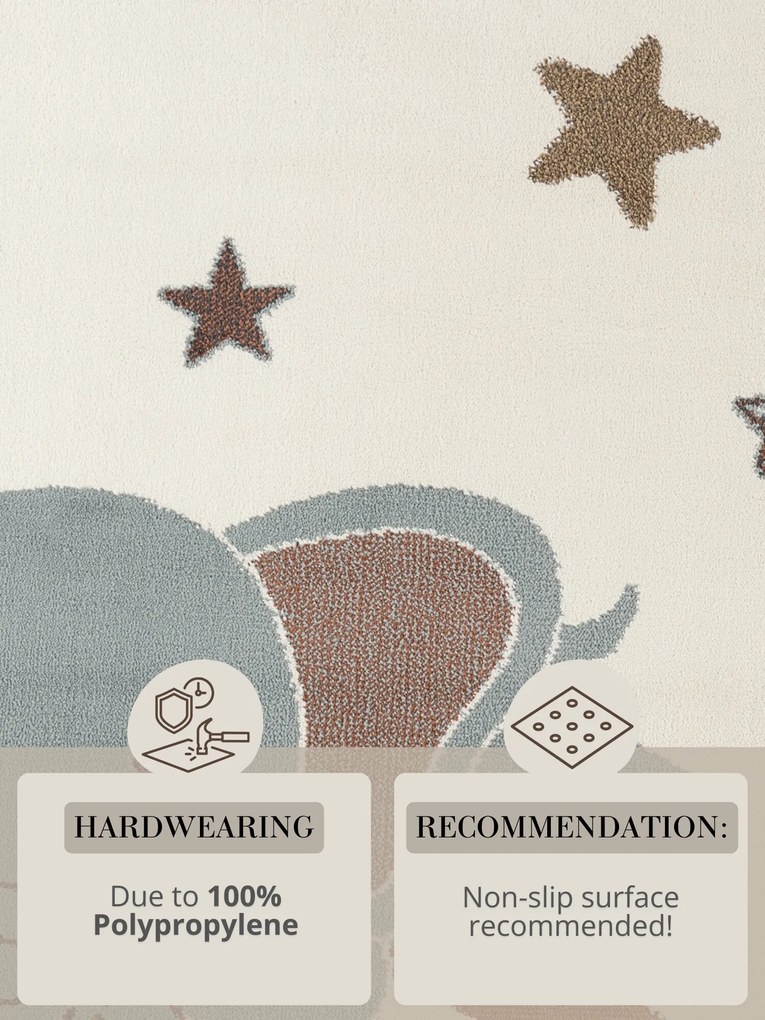 Hanse Home, Dětský koberec Adventures 106430 Cream Multicolor, 200x290, vícebarevná, dětský pokoj