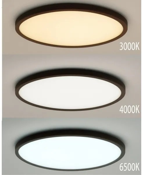 LED Stropní svítidlo LED/18W/230V 3000/4000/6500K pr. 23 cm hnědá