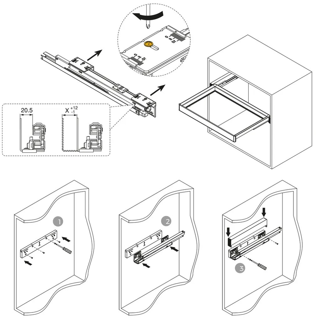EMUCA Výsuvný botník do rámu Quartz – titan Šířka rámu (mm): 800